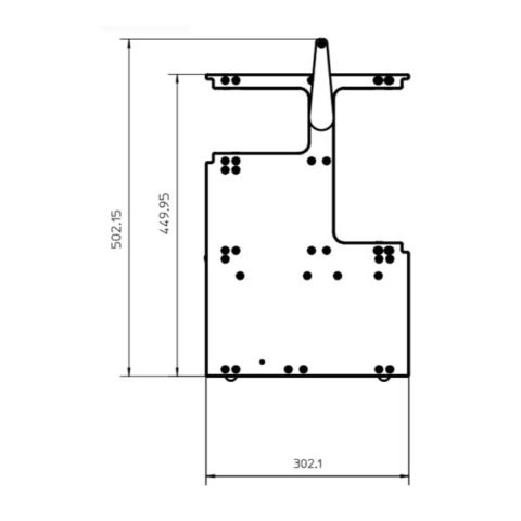 Open Frame - 3U Front - 6U Rear - 50HP | Hartmann Electronic
